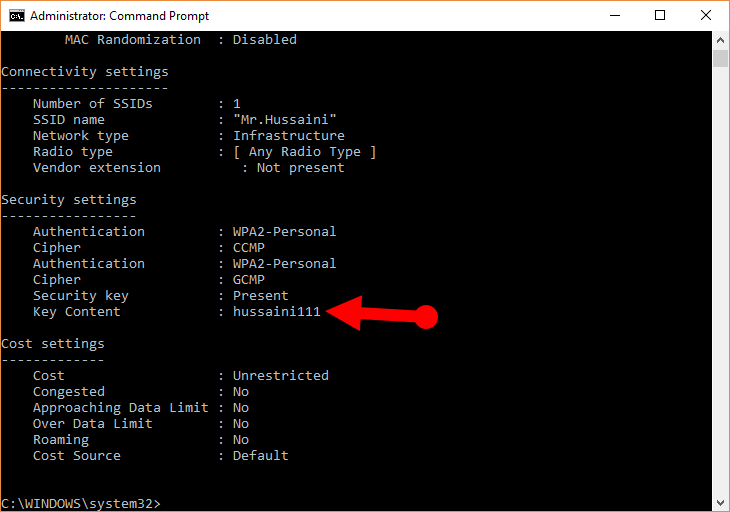 How To Find Wi-Fi Password Using CMD Of All Connected Networks