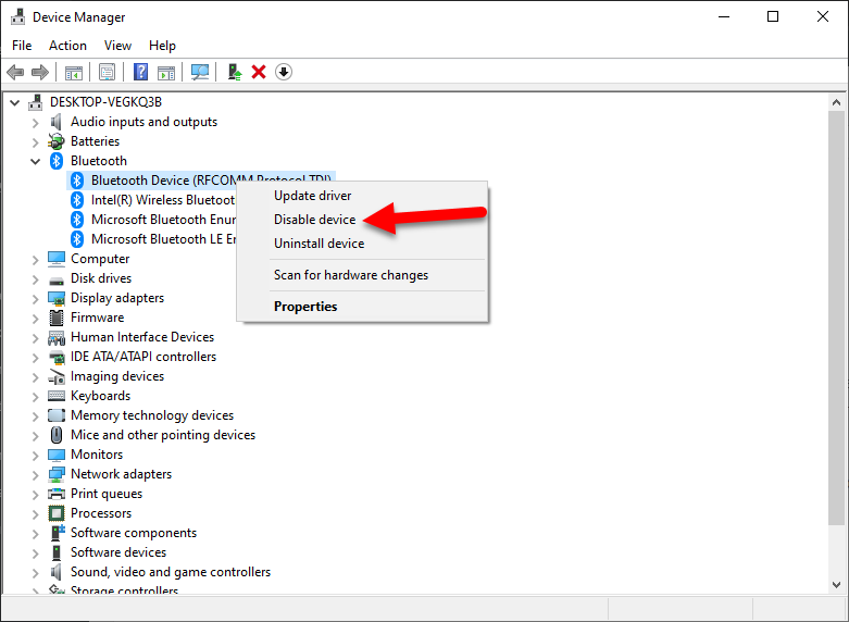 How to Turn Off or Disable Bluetooth on Windows 10 - TechSpite