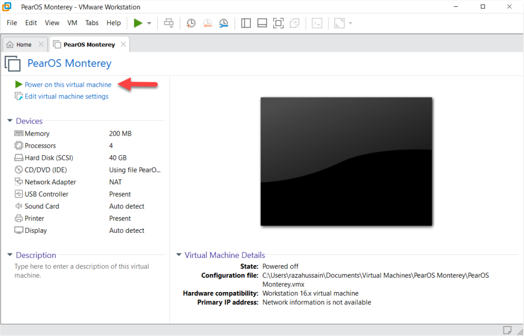 How to Install PearOS Monterey on VMware on Windows PC? - TechSpite